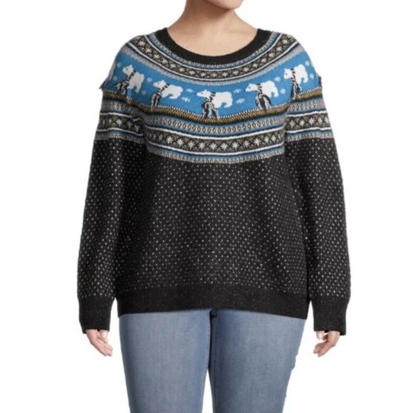 Holiday Time | Sweaters | Holiday Time Polar Bear Parade Sparkle Thread ...